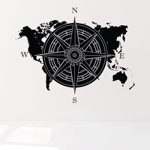 Compass Decal - Etsy