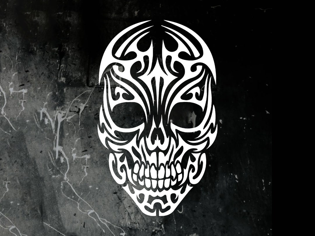 Aztec Skull Decal - Tribal Car, Laptop, Window Sticker - Etsy
