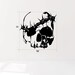 Skull Decal Dripping Skull Decal Car Skull Decal Permanent Vinyl Decal ...