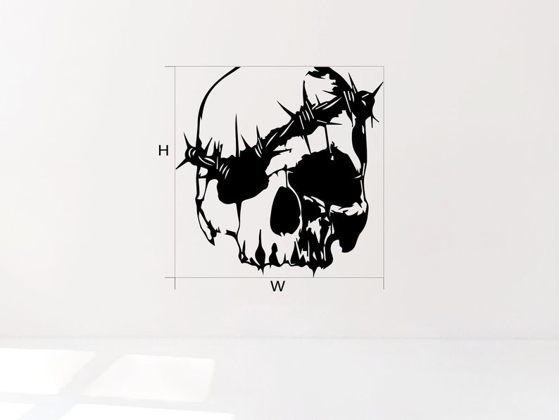 Skull Decal Dripping Skull Decal Car Skull Decal Permanent Vinyl Decal ...