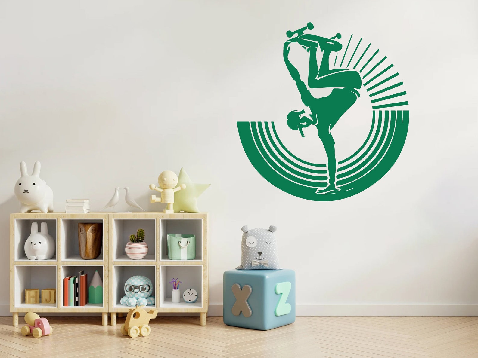 Skateboarder Decal Skateboard Decal Teen Room Wall Decal Board Wall ...