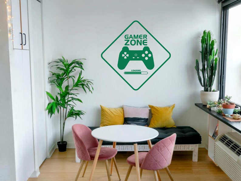 Gamer Zone Decal Game Decal Loading Decal Gamer Zone Wall Decal Gaming ...