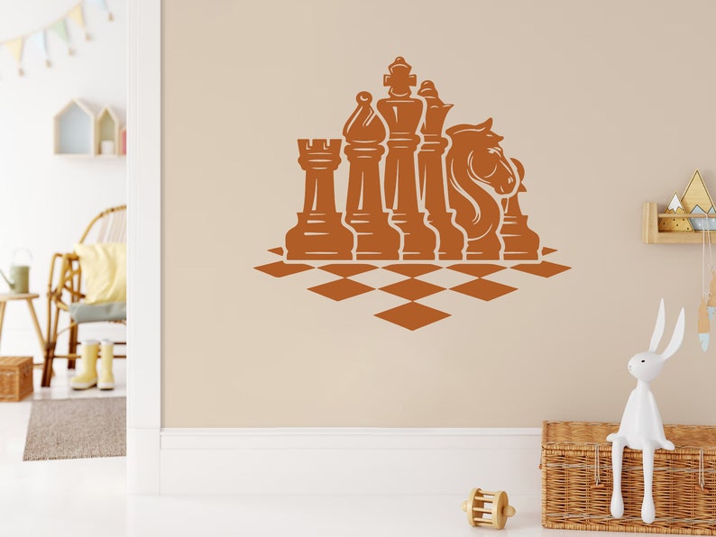 Chess Decal Chess Game Decal Game Room Chess Wall Decal Chess Piece ...