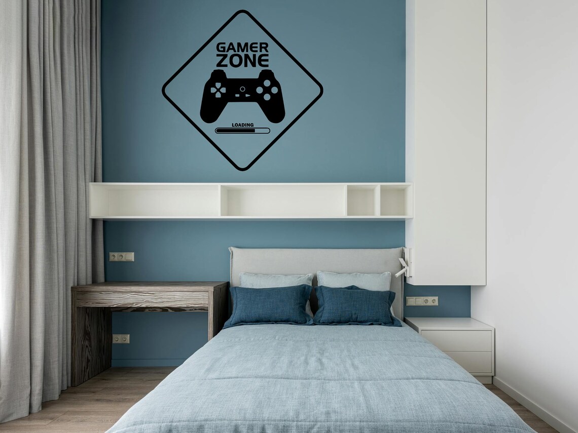 Gamer Zone Decal Game Decal Loading Decal Gamer Zone Wall Decal Gaming ...
