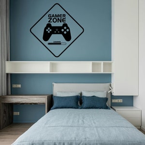 Gamer Zone Decal Game Decal Loading Decal Gamer Zone Wall Decal Gaming ...