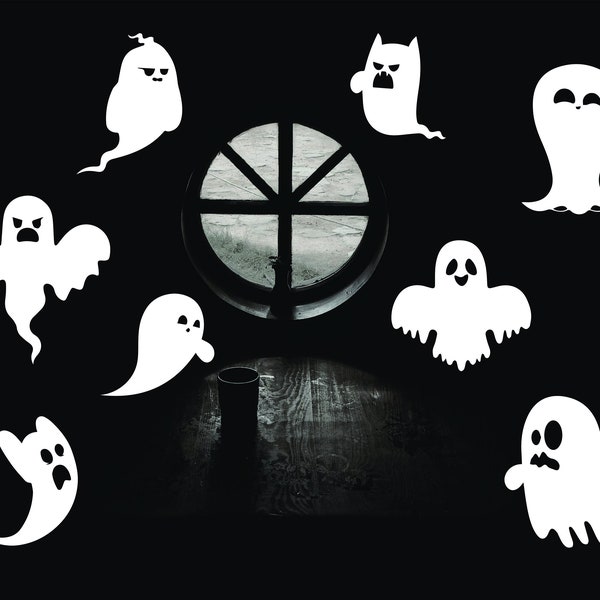 Ghost Wall Decal - Etsy