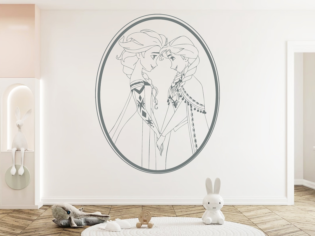 Elsa Decal Frozen Elsa Decal Princess Elsa Decal Wall Princess Sticker ...