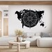 World Map Decal World Map Compass Decal Compass World Map Decal World ...