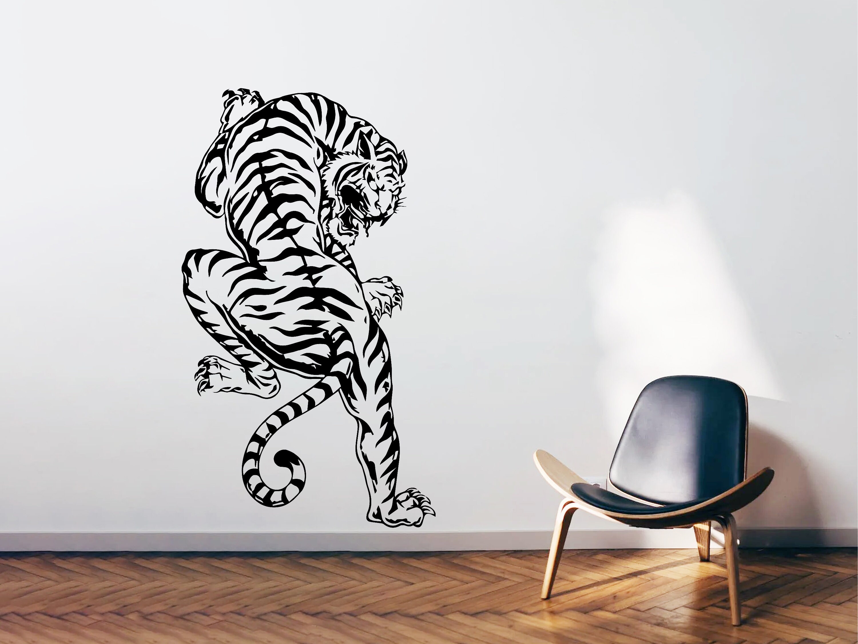 Fierce Tiger Decal Angry Tiger Decal Aggressive Tiger Decal Tiger Decal ...