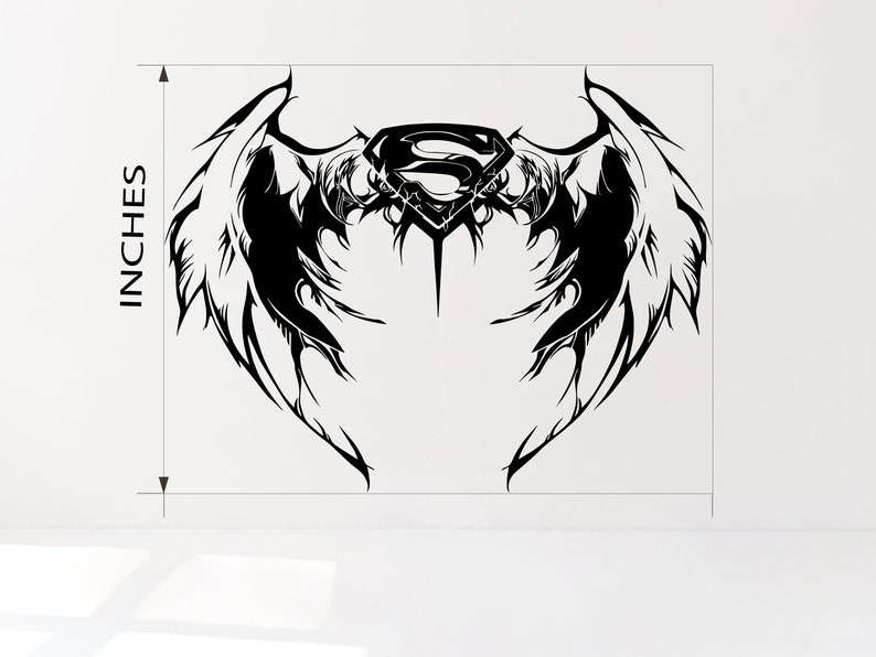 Superman Wings Decal Superman Decal Superman Sign Decal Superman ...