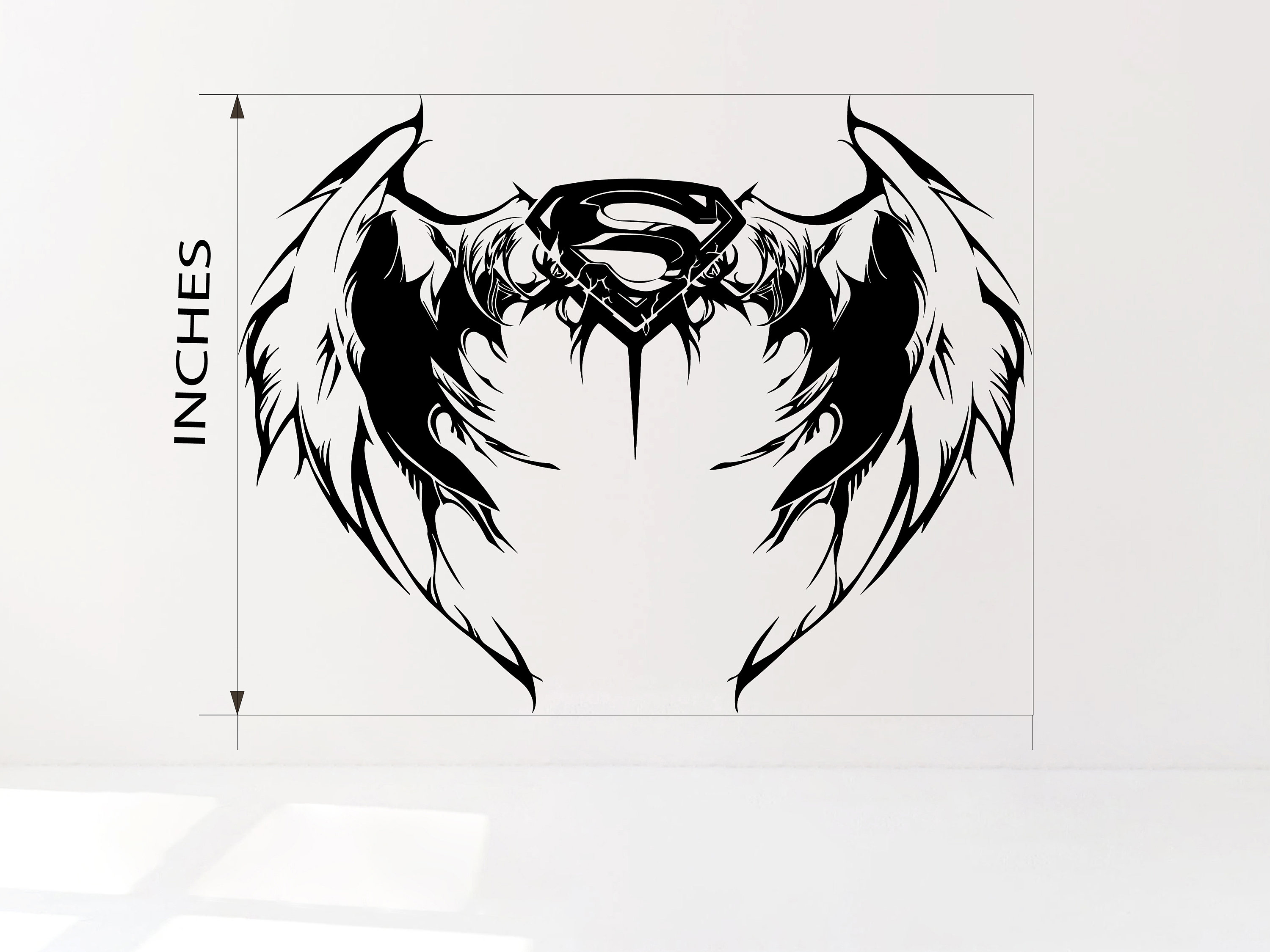 Superman Wings Decal Superman Decal Superman Sign Decal Superman Signature Decal Wings Decal ...