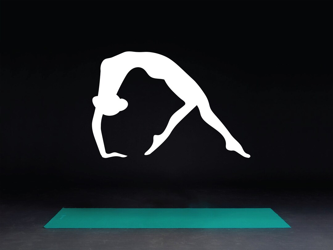 Yoga Bow Decal Yoga Studio Decals Yoga Decal Yoga Wheel Decal Vinyl Sticker Yoga Poses Stickers ...