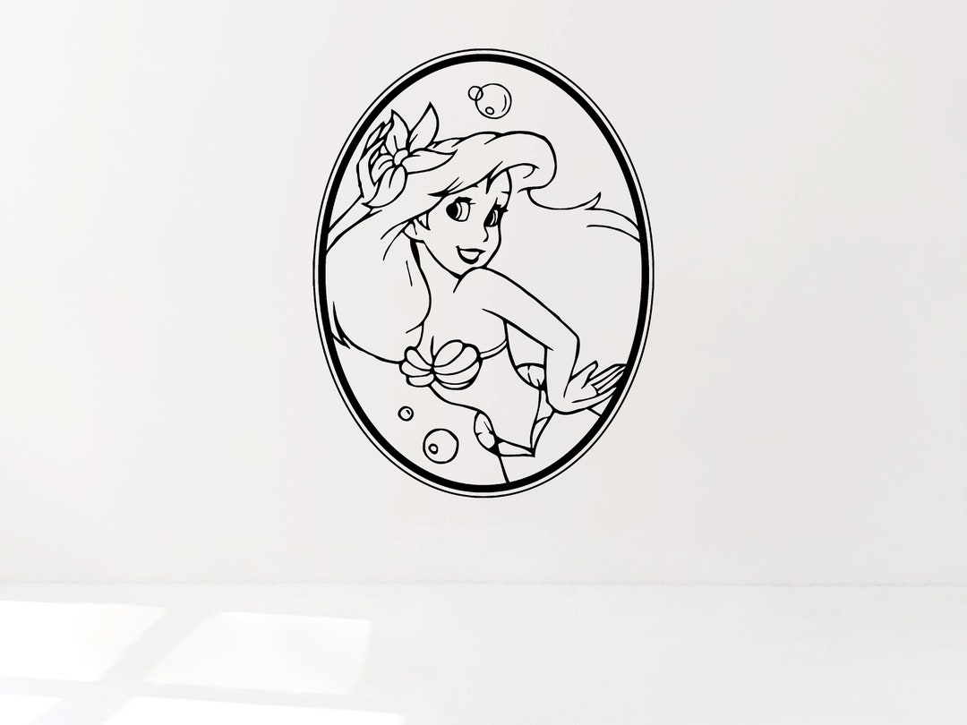 Ariel Decal Disney Ariel Decal Princess Ariel Decal Mermaid Princess ...
