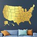 USA Map Decal America Map Decal USA States Decal Virginia Decal USA ...