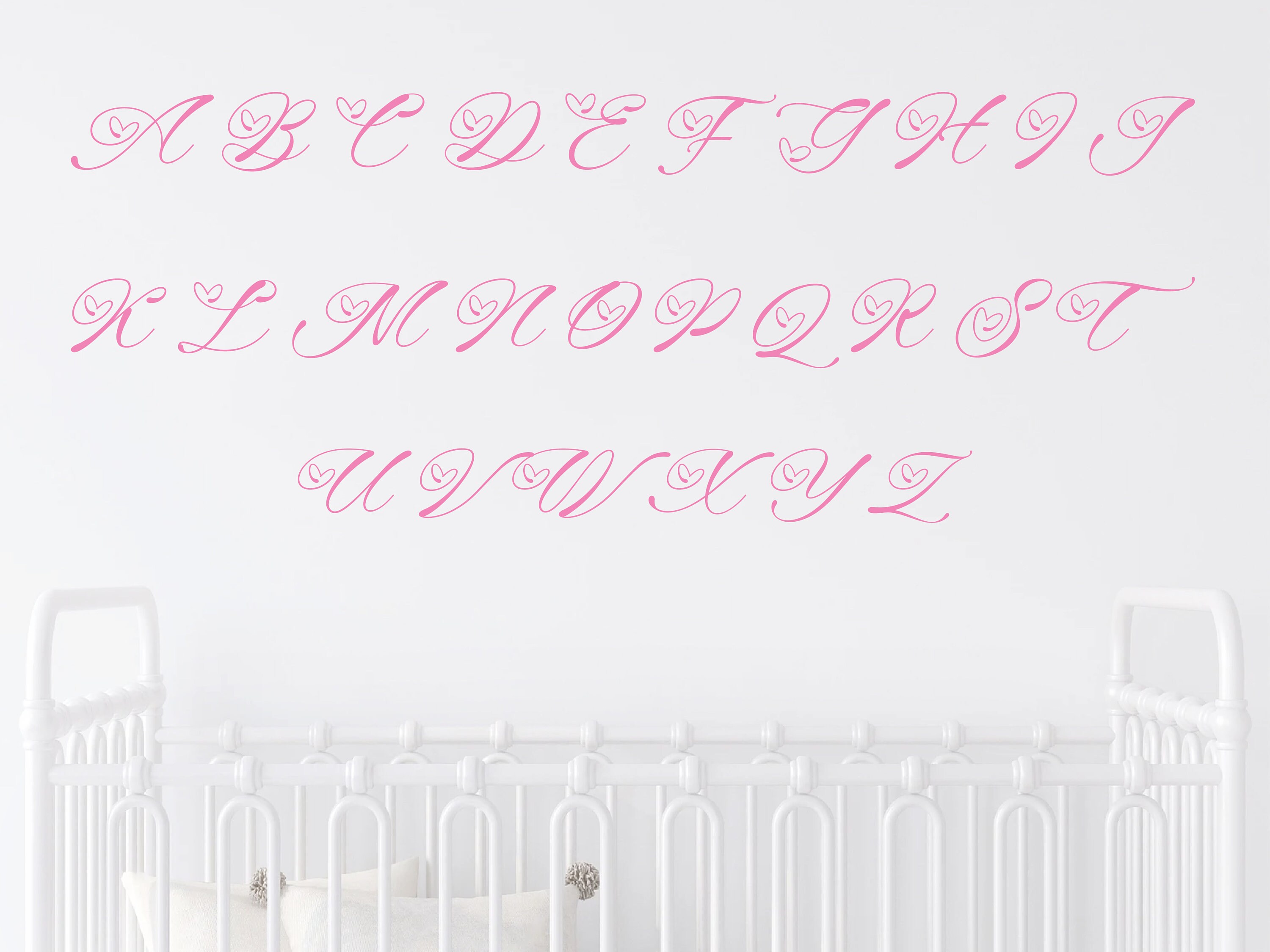 Custom Letter Decal Baby Feet Decal Heartbeat Decal First Letter Name ...