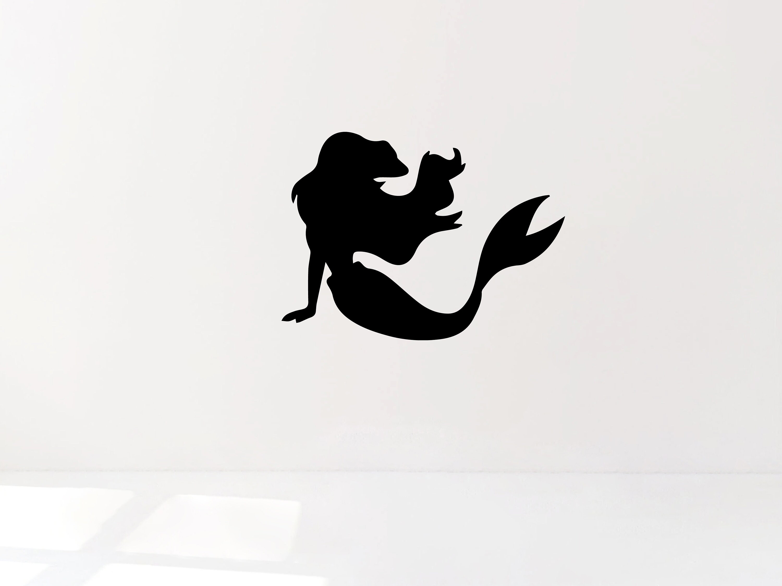 Ariel Silhouette Decal Princess Ariel Decal Ariel Car Decal Mermaid ...