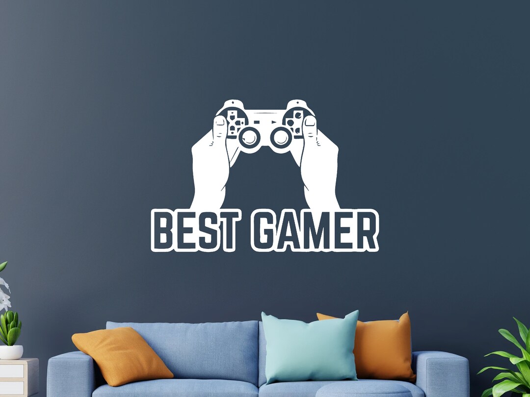Best Gamer Decal Game Decal Best Gamer Wall Decal Gamer Wall Decal Gaming Controller Decal ...