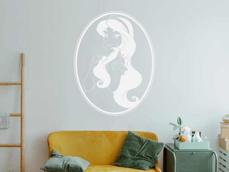 Jasmine Decal Disney Jasmine Decal Princess Jasmine Decal Wall Princess ...