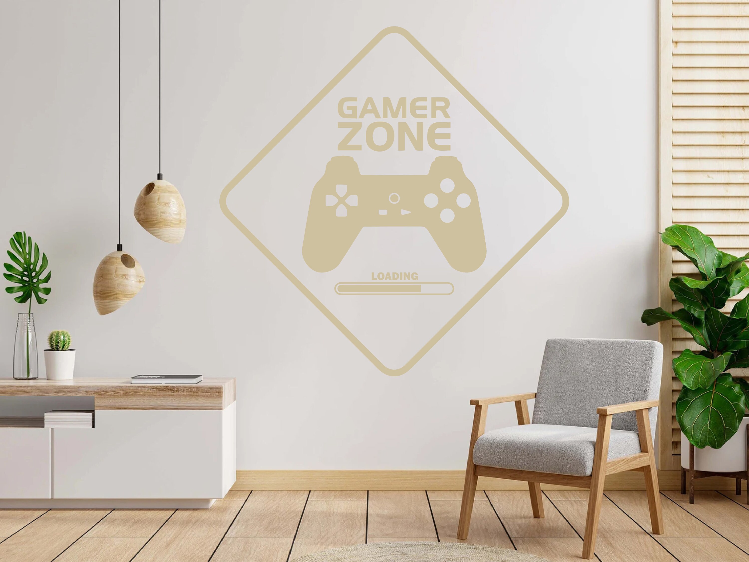 Gamer Zone Decal Game Decal Loading Decal Gamer Zone Wall Decal Gaming ...