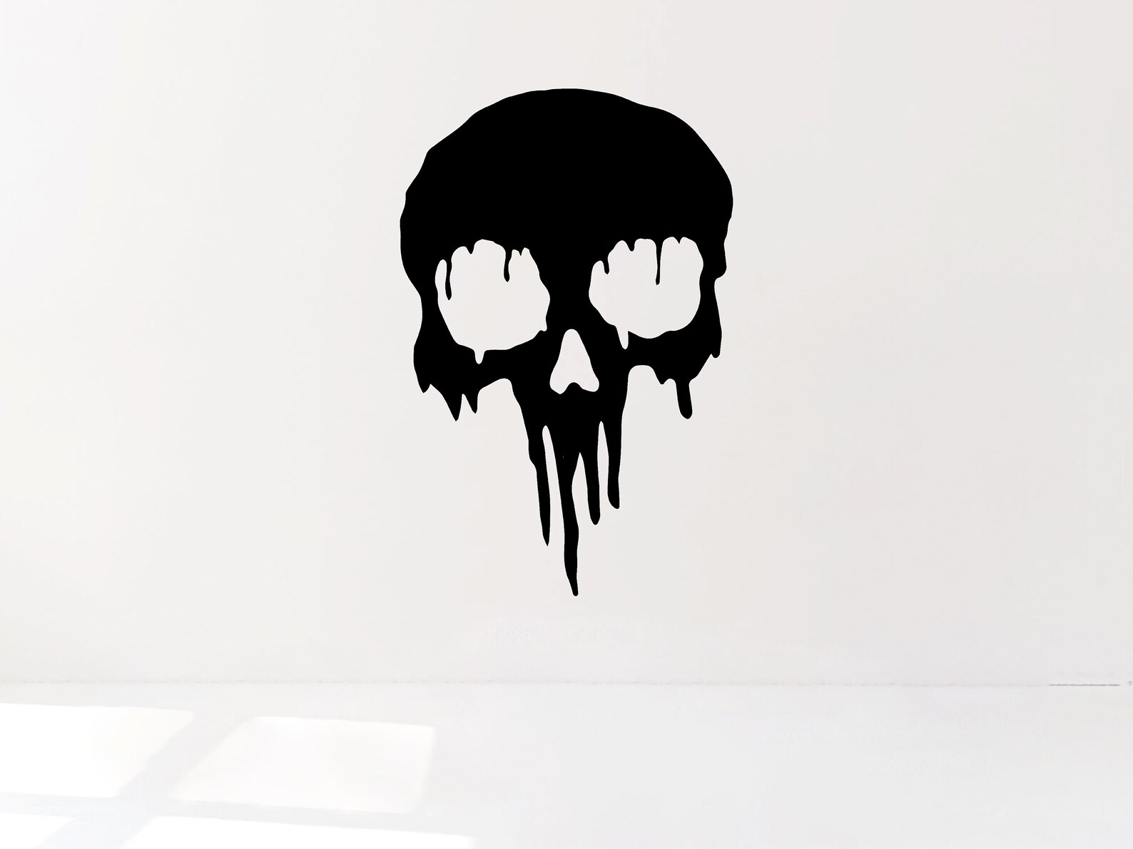 Skull Decal Dripping Skull Decal Car Skull Decal Permanent Vinyl Decal ...