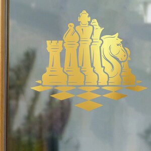 Chess Decal Chess Game Decal Game Room Chess Wall Decal Chess Piece ...