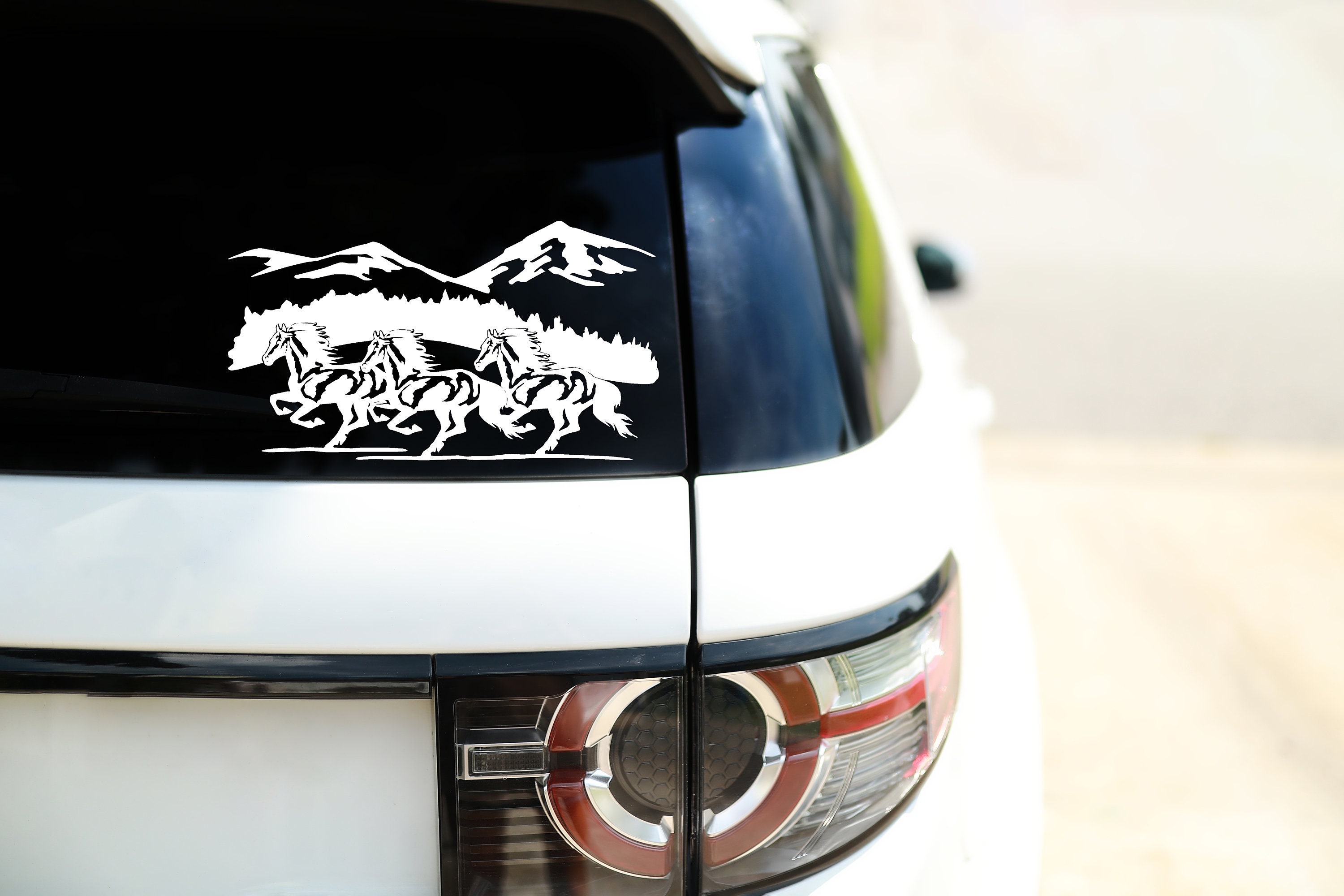 Wild Horses Vinyl Decal Sticker Horse Vinyl Decal Mustang Vinyl Decal ...