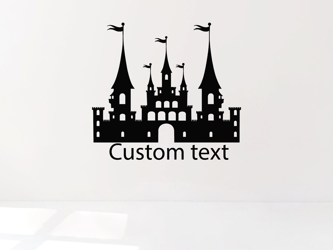 Castle Decal Castle Silhouette Decal Wall Princess Castle Decal Nursery ...