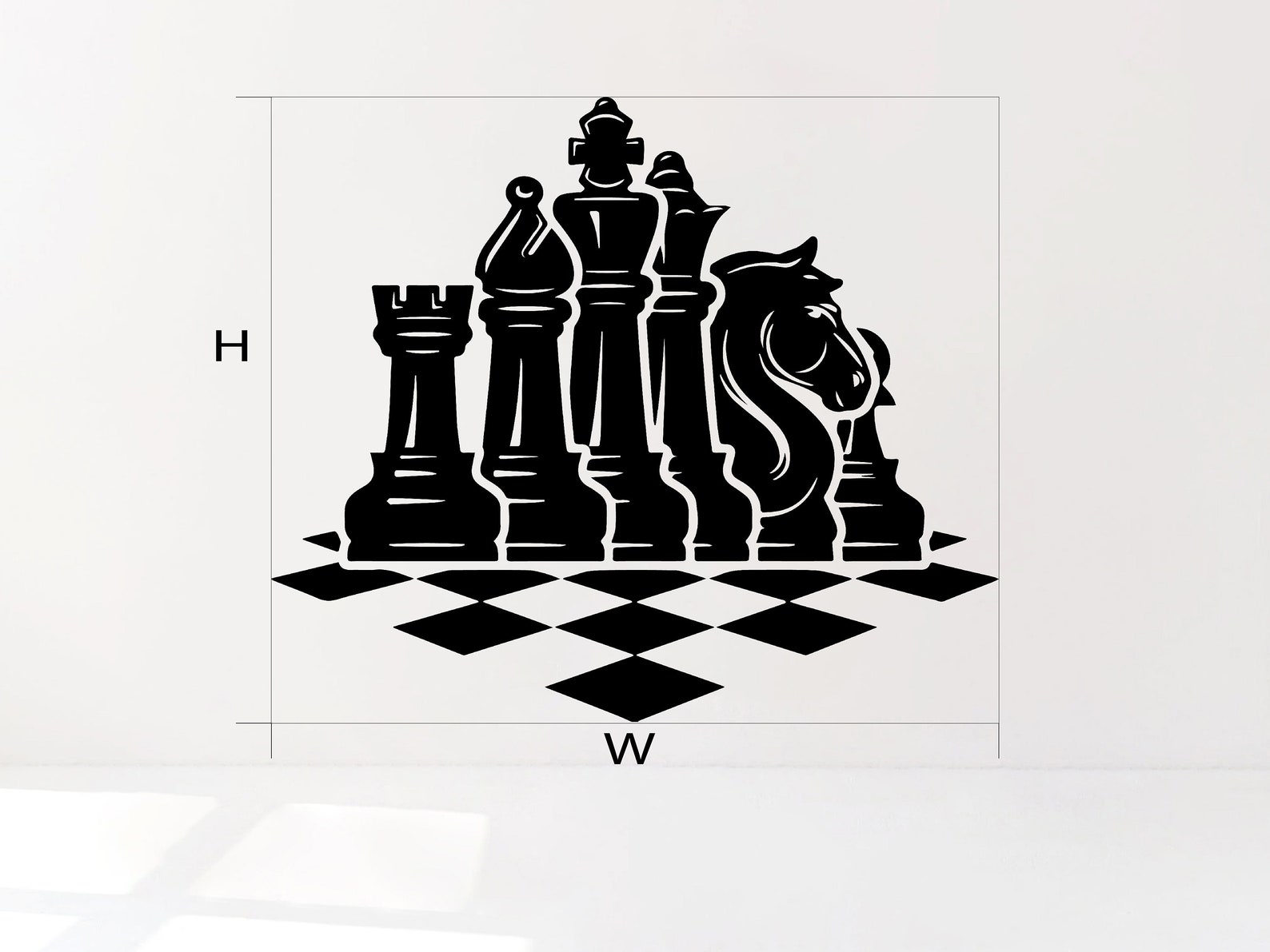Chess Decal Chess Game Decal Game Room Chess Wall Decal Chess Piece ...