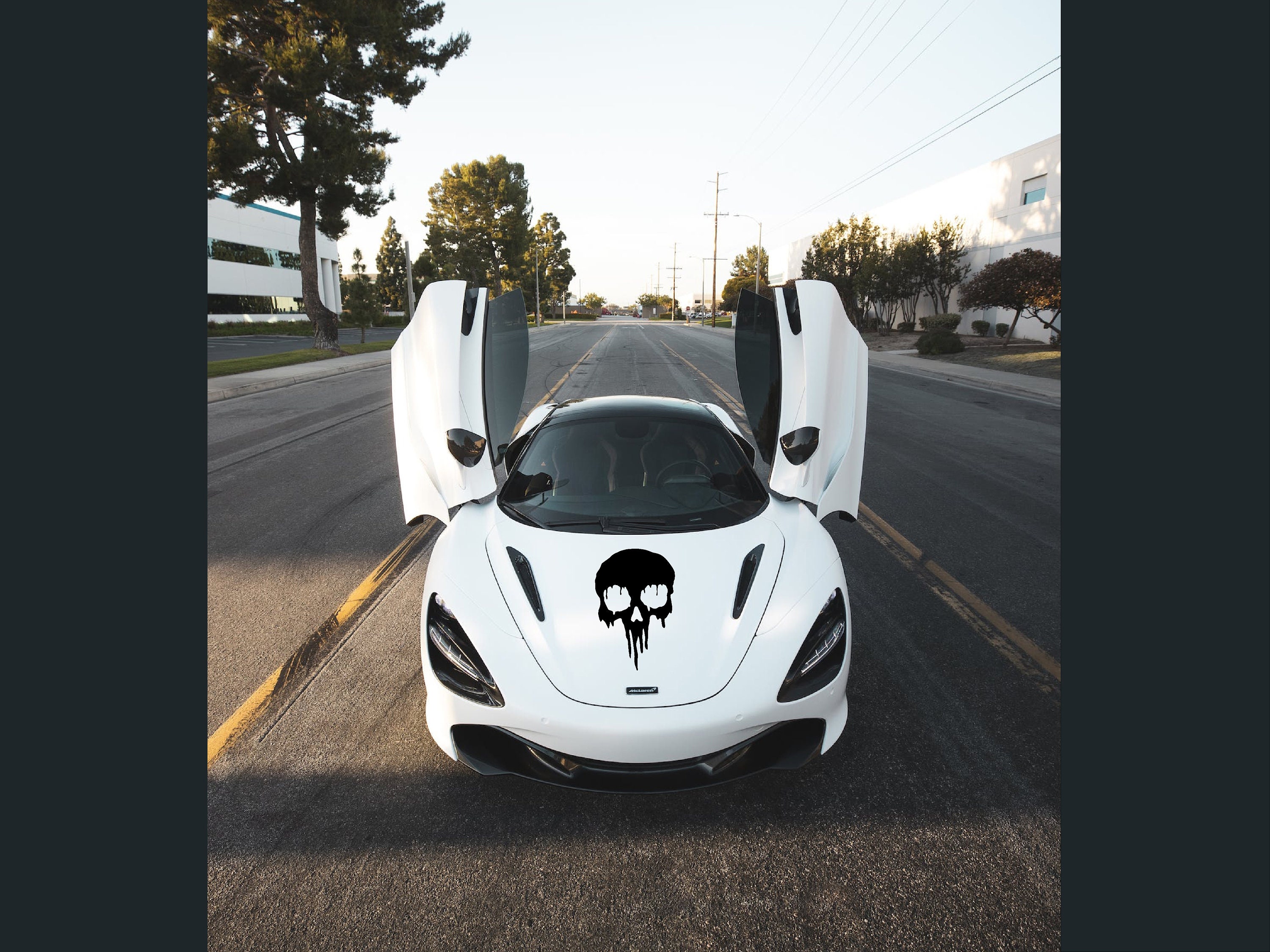 Skull Decal Dripping Skull Decal Car Skull Decal Permanent Vinyl Decal ...