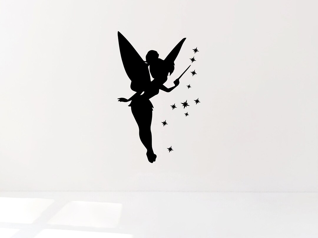 Tinkerbell Silhouette Decal Princess Tinkerbell Decal Twinkle Car Decal ...
