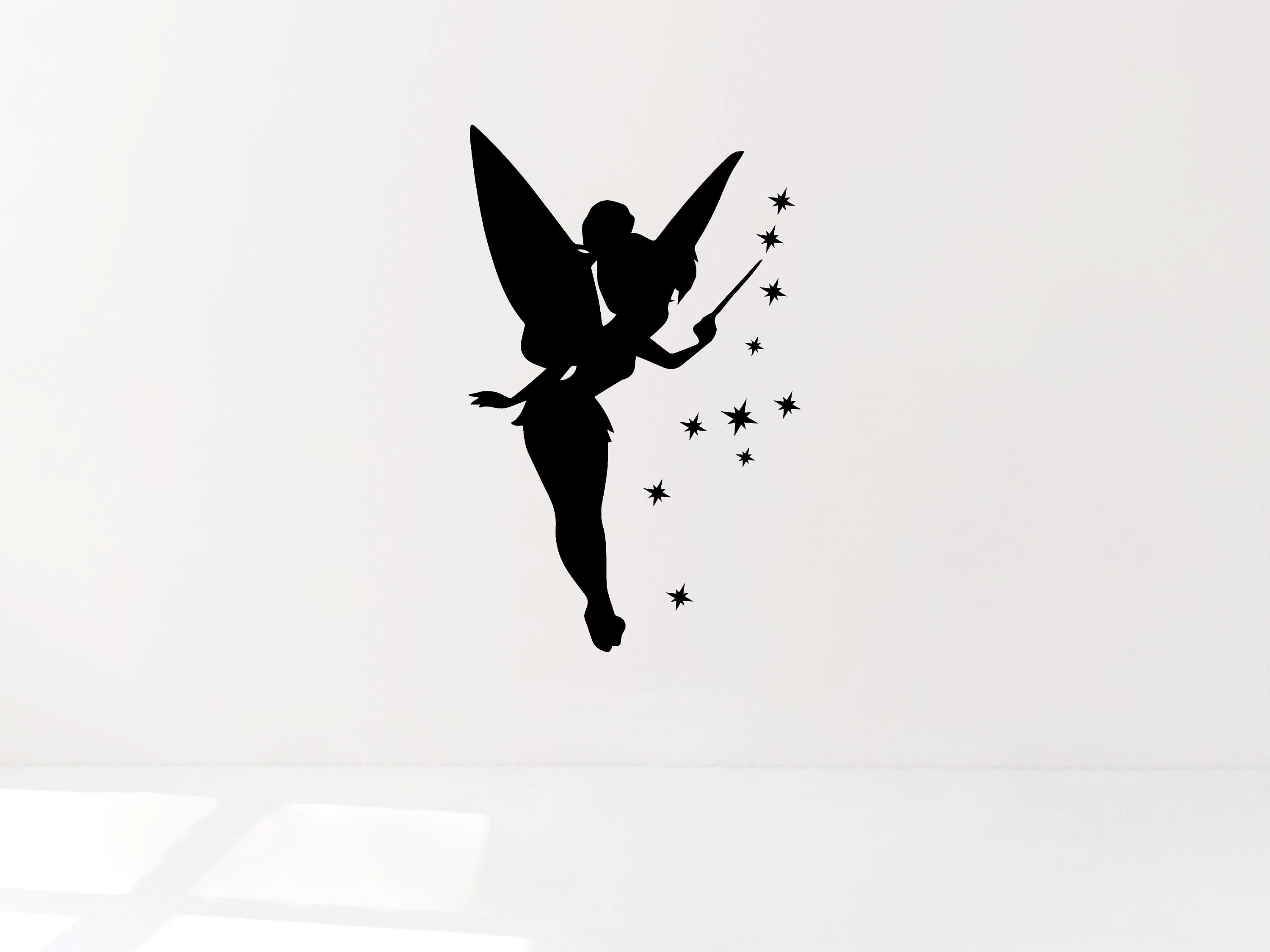 Tinkerbell Silhouette Decal Princess Tinkerbell Decal Twinkle Car Decal ...