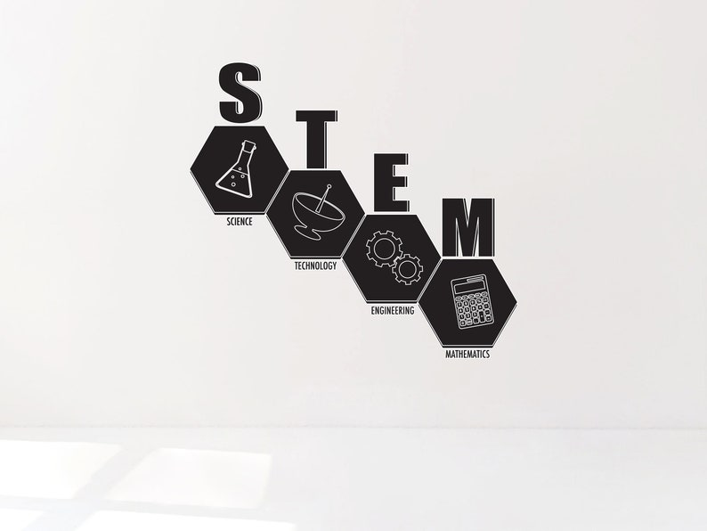 Stem Wall Decal Science Decal Technology Decal Engineering Decal Art ...