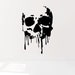 Skull Decal Dripping Skull Decal Car Skull Decal Permanent Vinyl Decal ...