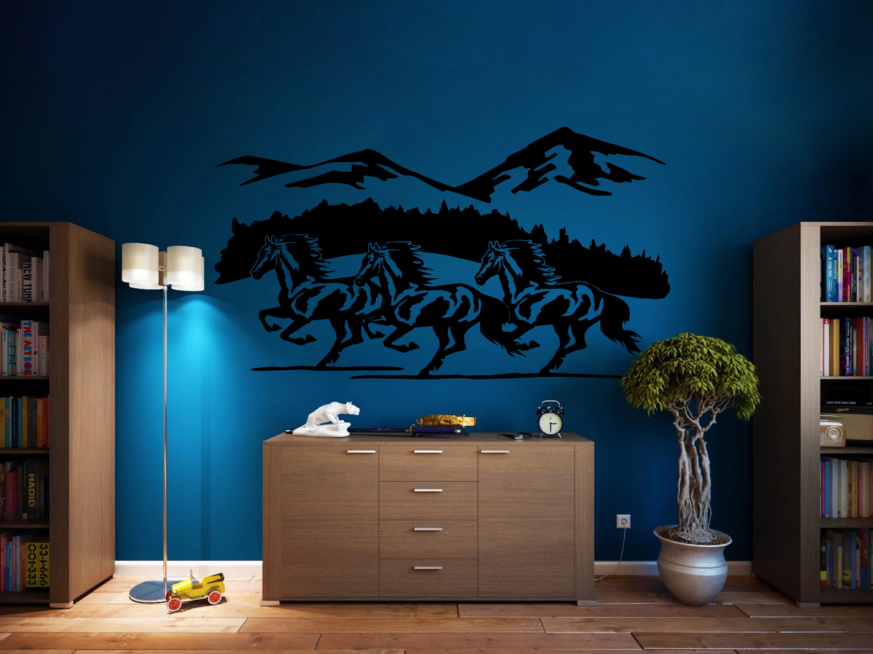 Wild Horses Vinyl Decal Sticker Horse Vinyl Decal Mustang Vinyl Decal ...
