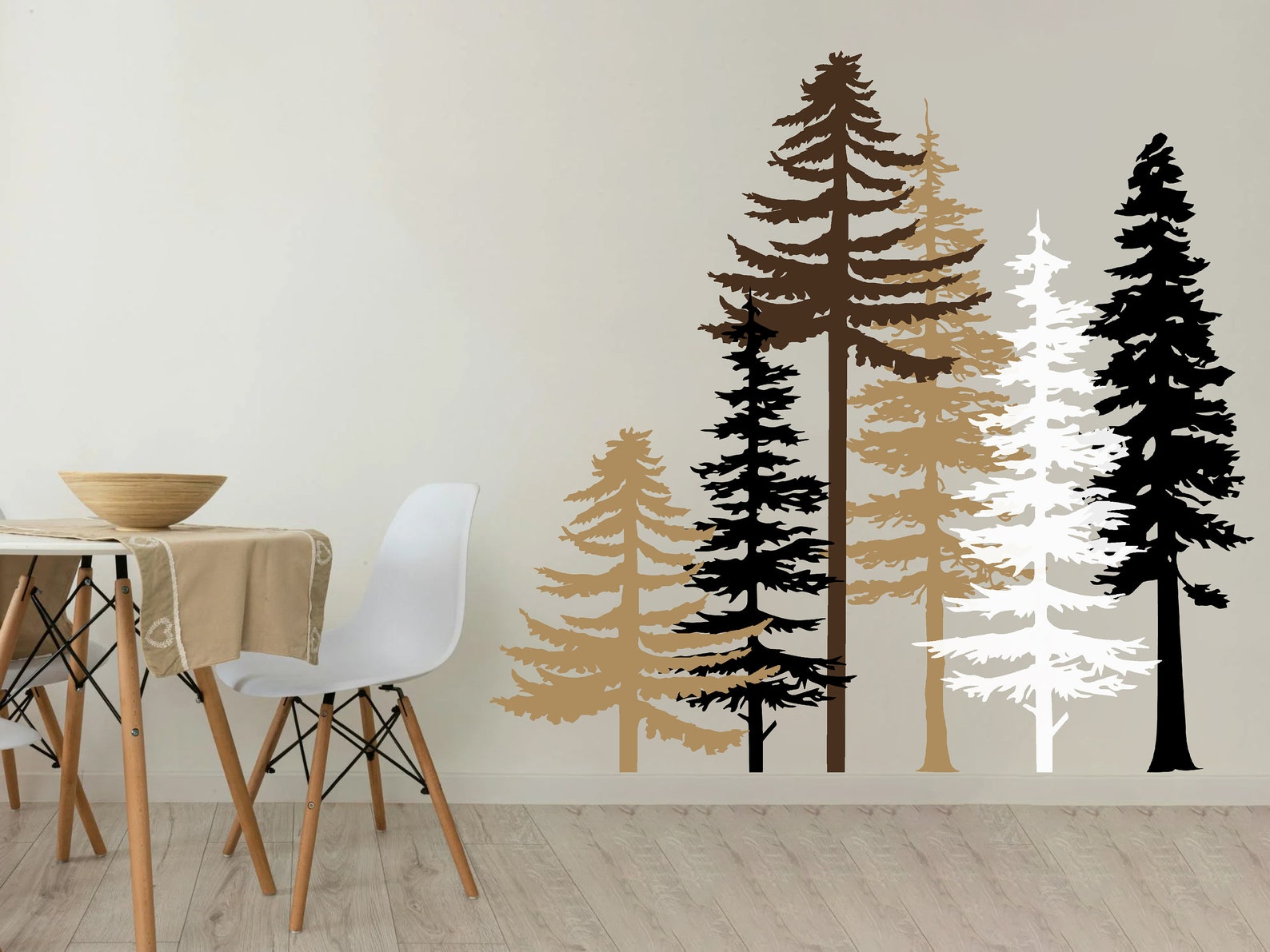 Large Trees Wall Decal Forest Wall Decal Large Forest Wall Decal Kids ...