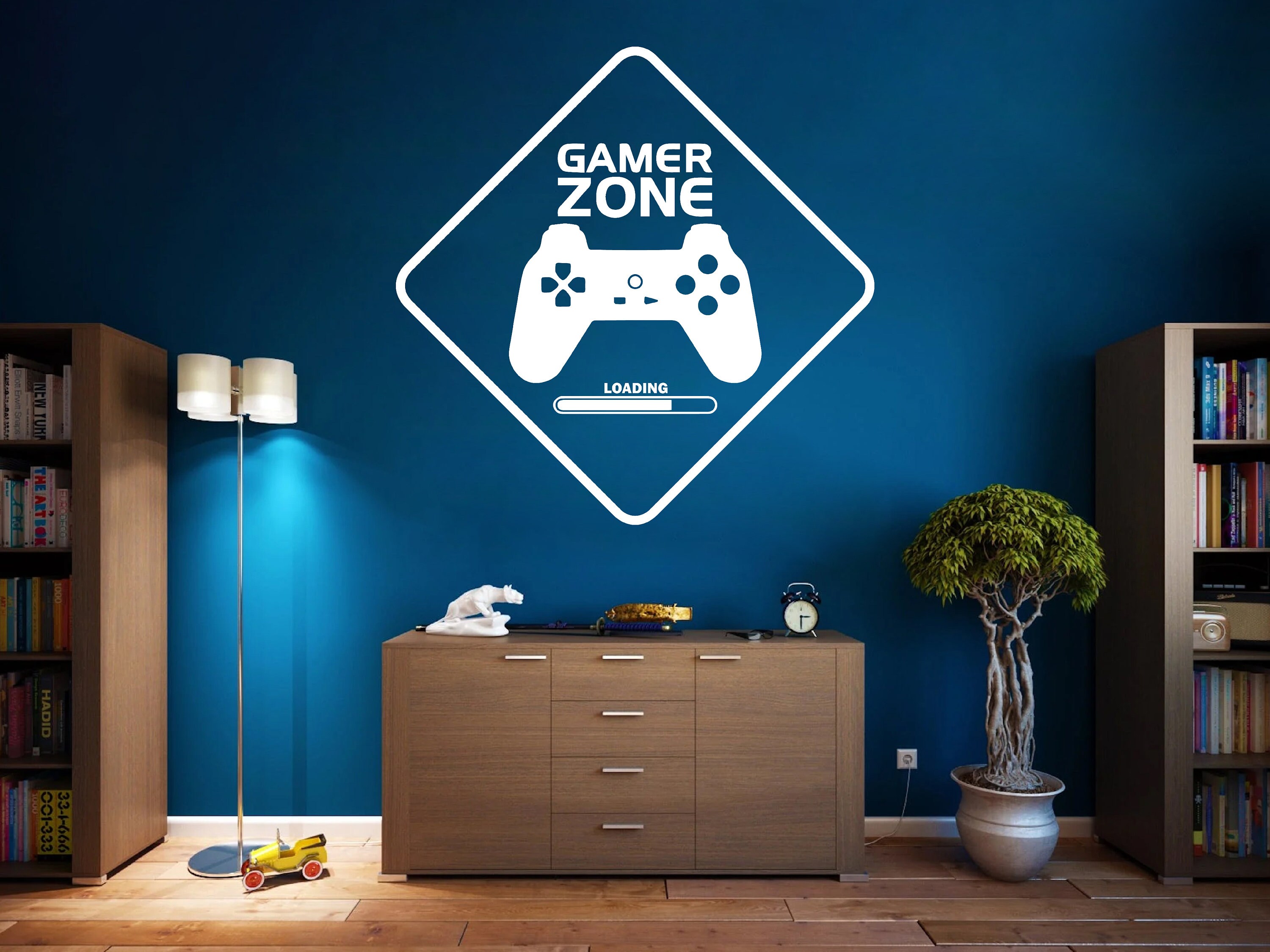 Gamer Zone Decal Game Decal Loading Decal Gamer Zone Wall Decal Gaming ...