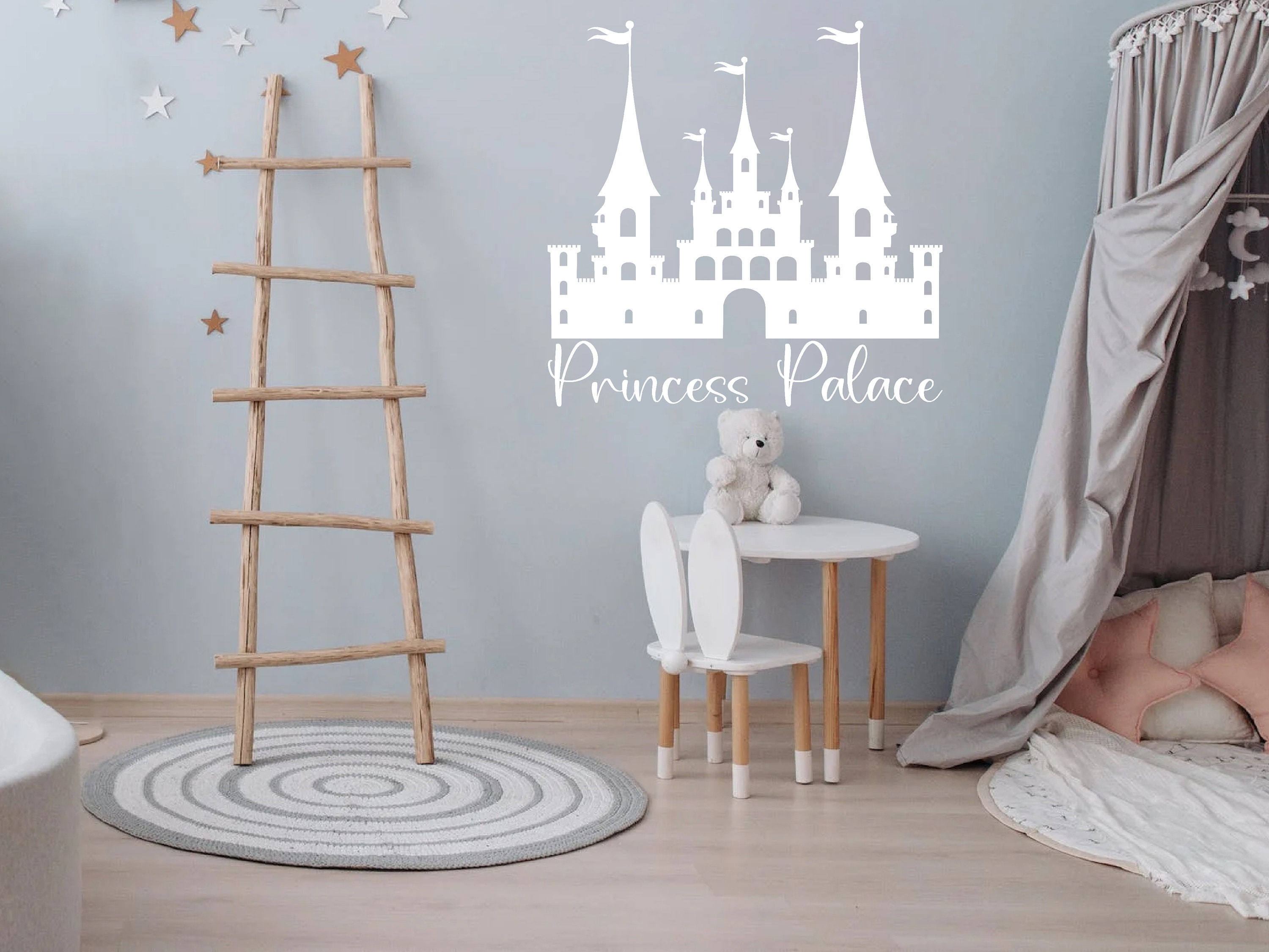 Castle Decal Castle Silhouette Decal Wall Princess Castle Decal Nursery ...