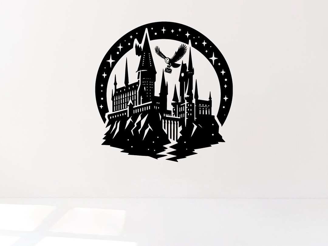 Harry Potter Wall Decal Hogwarts Castle Decal Harry Potter School Decal ...