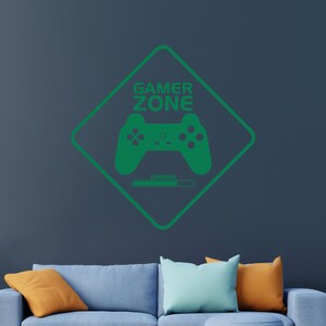 Gamer Zone Decal Game Decal Loading Decal Gamer Zone Wall Decal Gaming ...