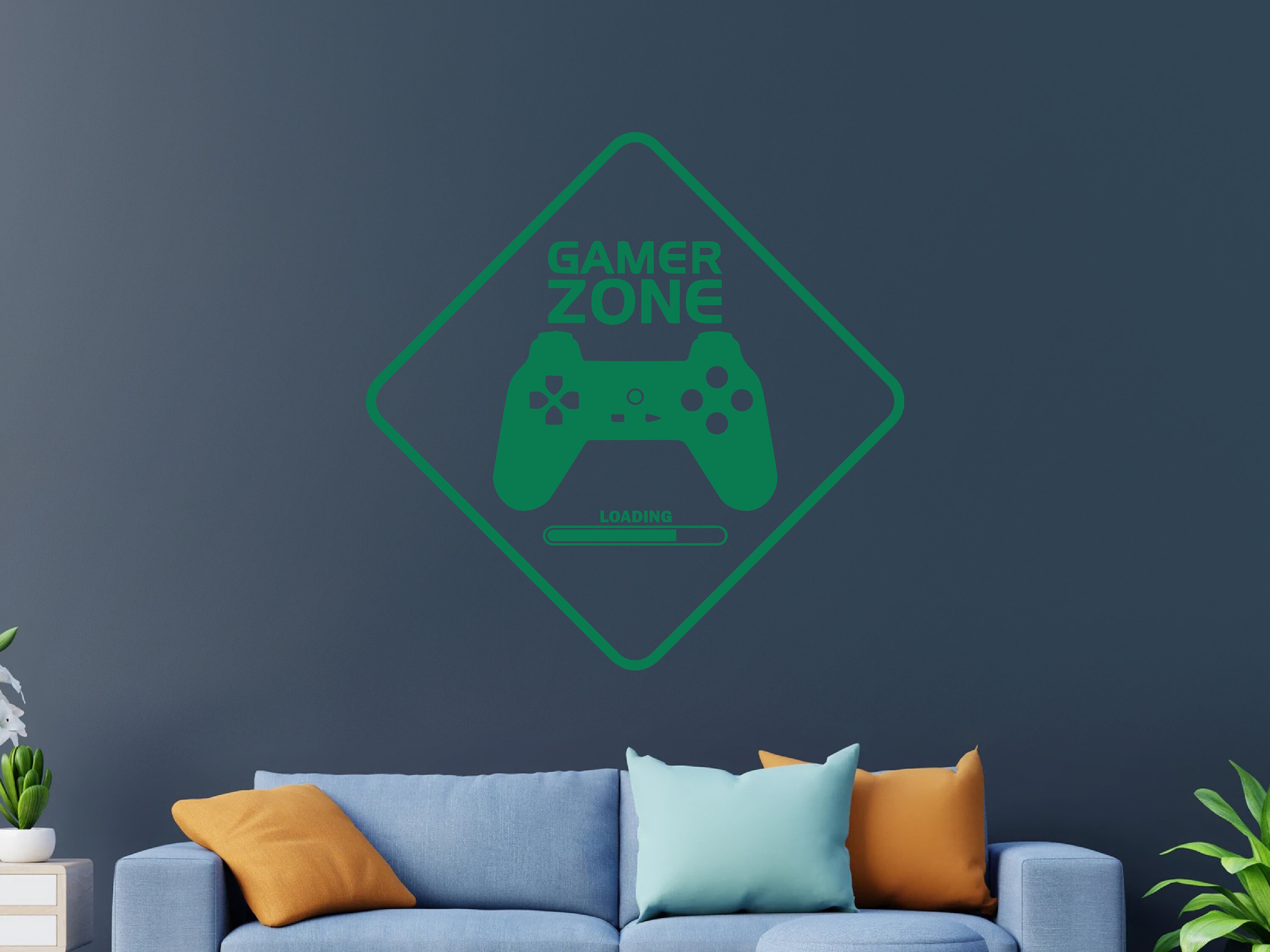 Gamer Zone Decal Game Decal Loading Decal Gamer Zone Wall Decal Gaming ...