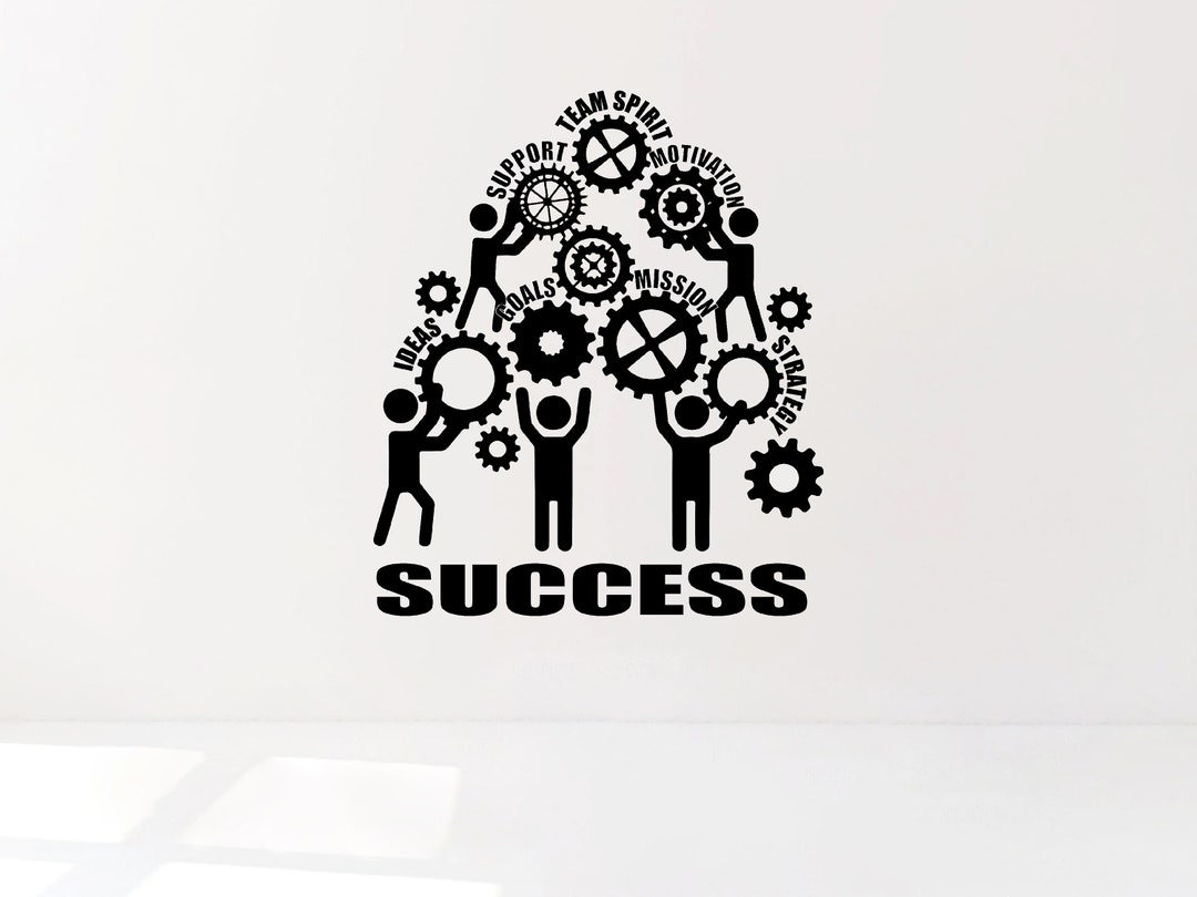 Teamwork Decal Team Spirit Decal Success Decal Work Space Decal ...