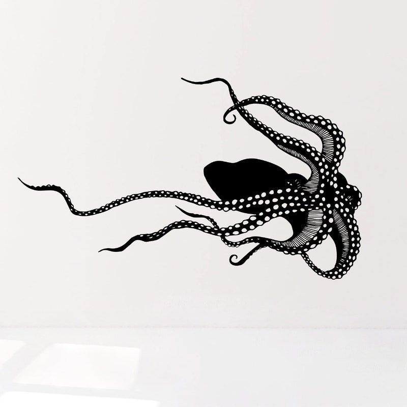Octopus Wall Decal - Etsy