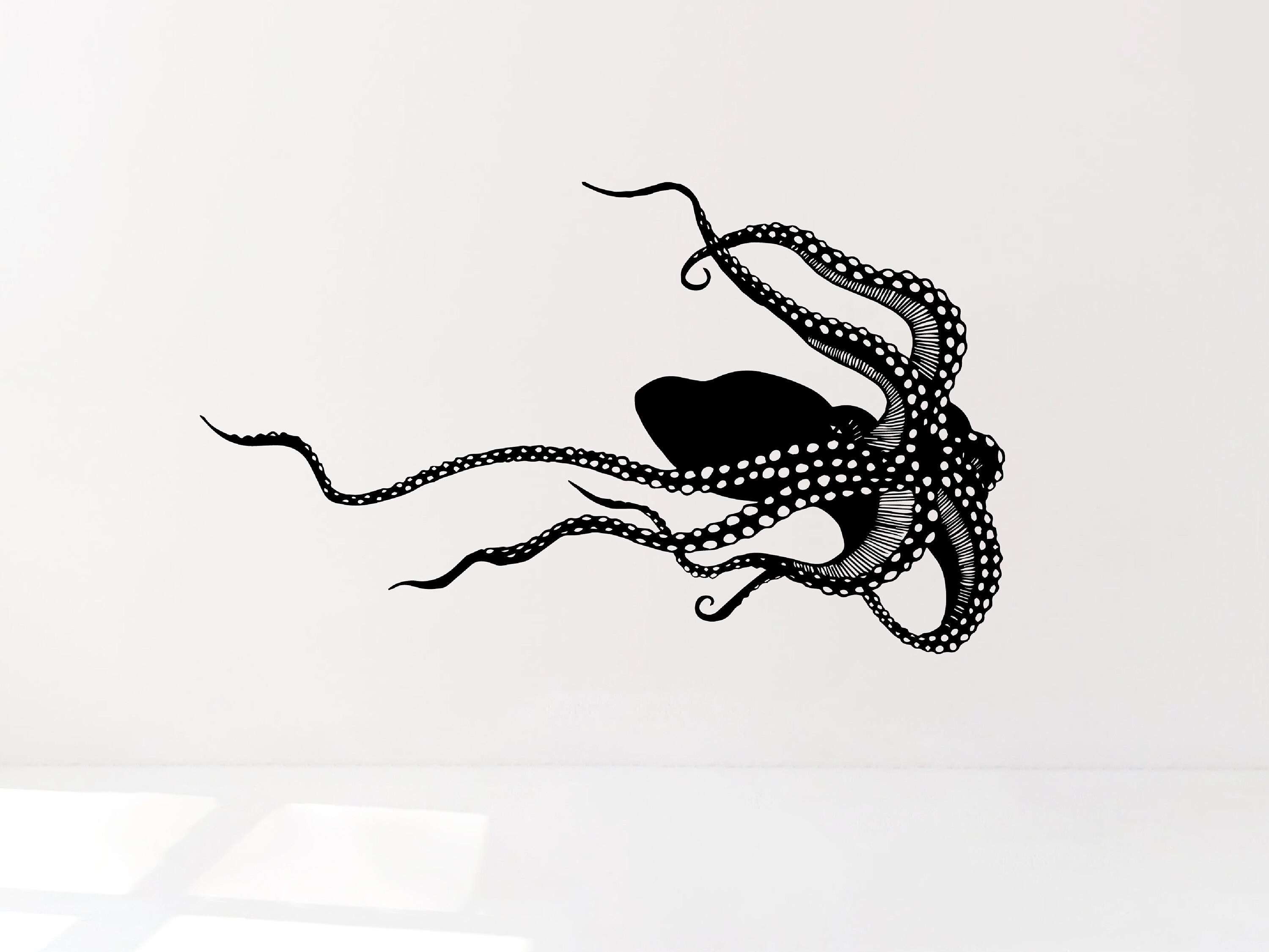 Octopus Decal Octopus Wall Decor Octopus Wall Decal Tentacles Decal ...