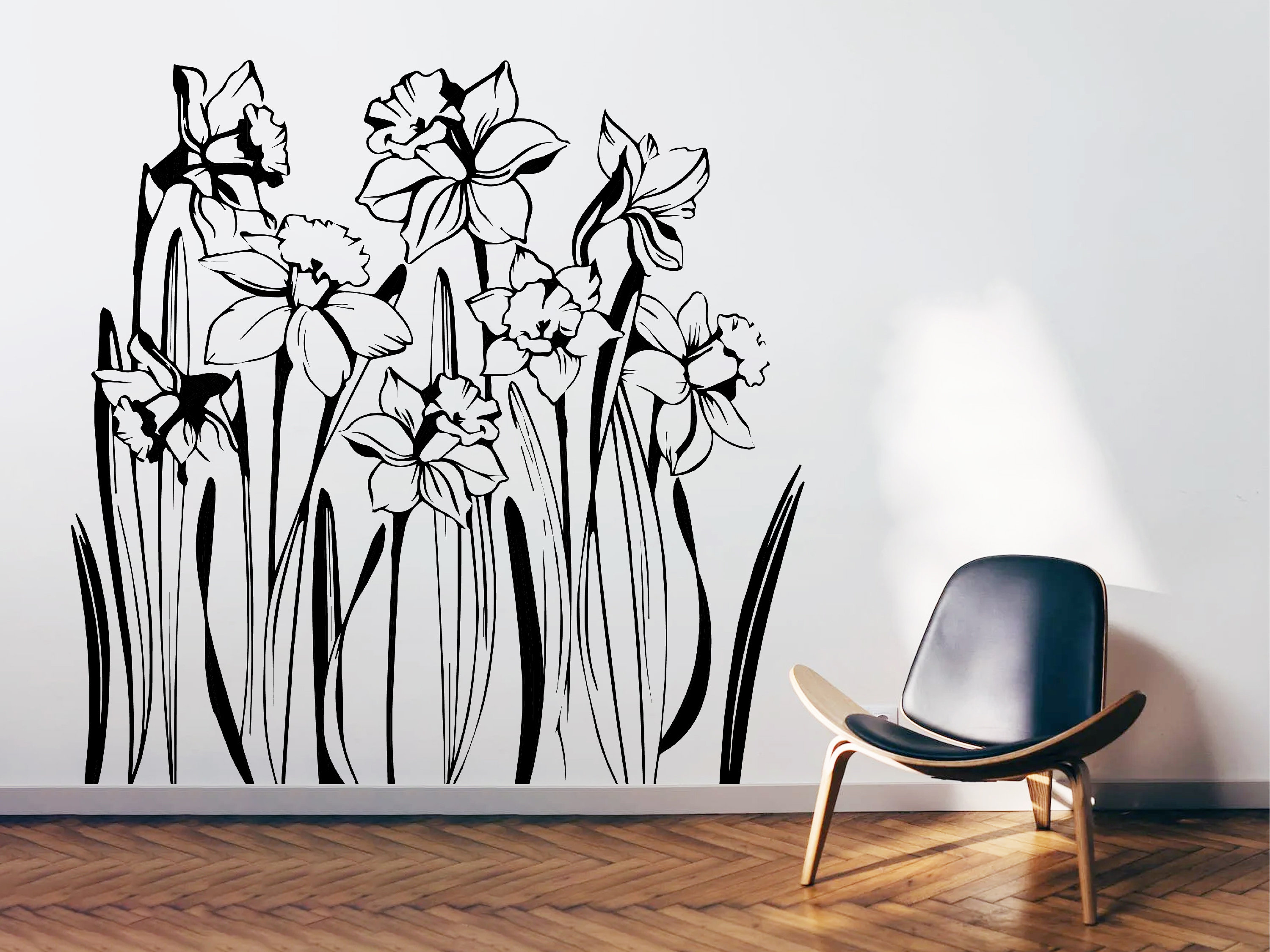 Daffodil Decal Wall Narcissus Decals Flower Decal Flowers Decals ...