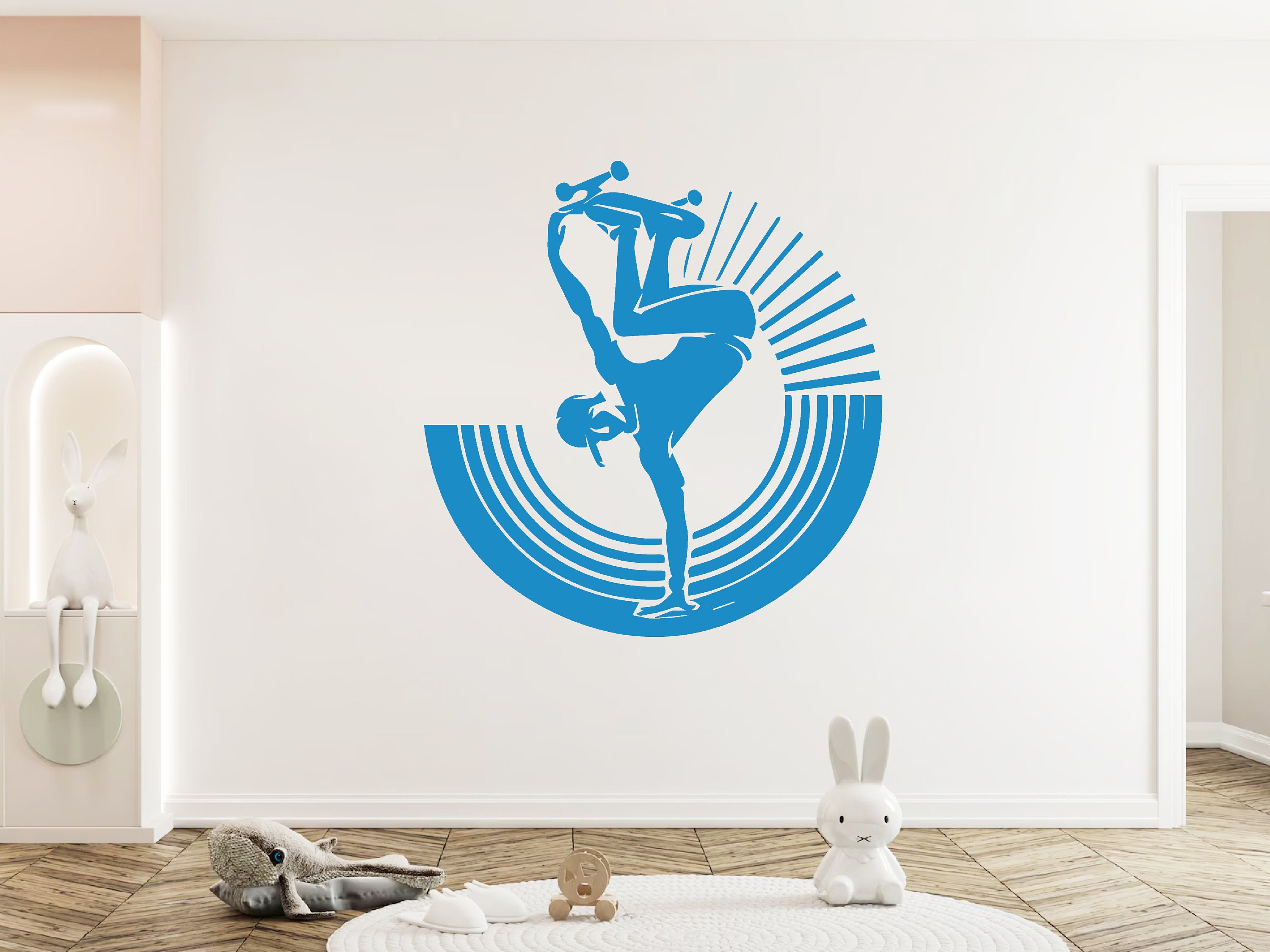 Skateboarder Decal Skateboard Decal Teen Room Wall Decal Board Wall ...