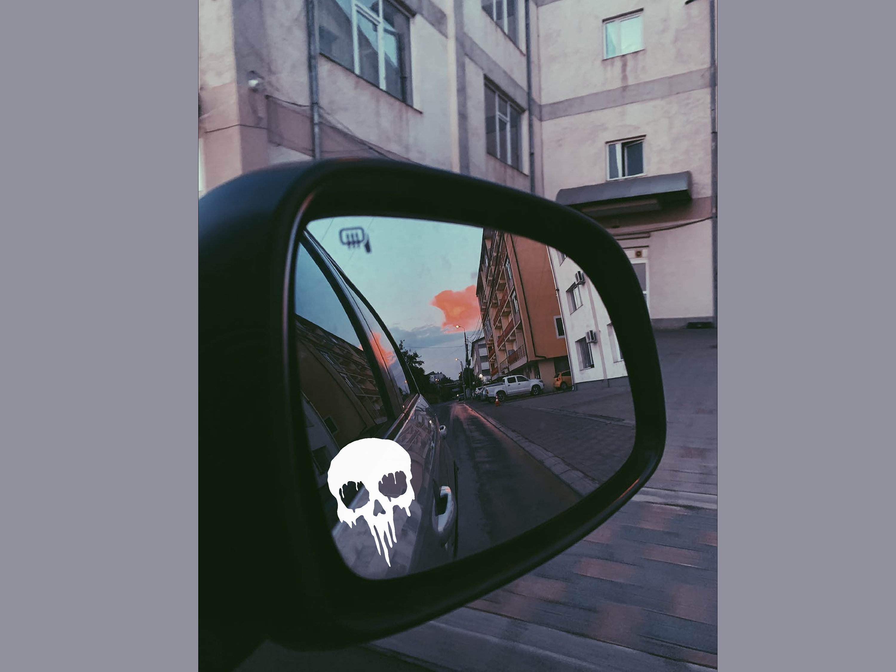 Skull Decal Dripping Skull Decal Car Skull Decal Permanent Vinyl Decal ...