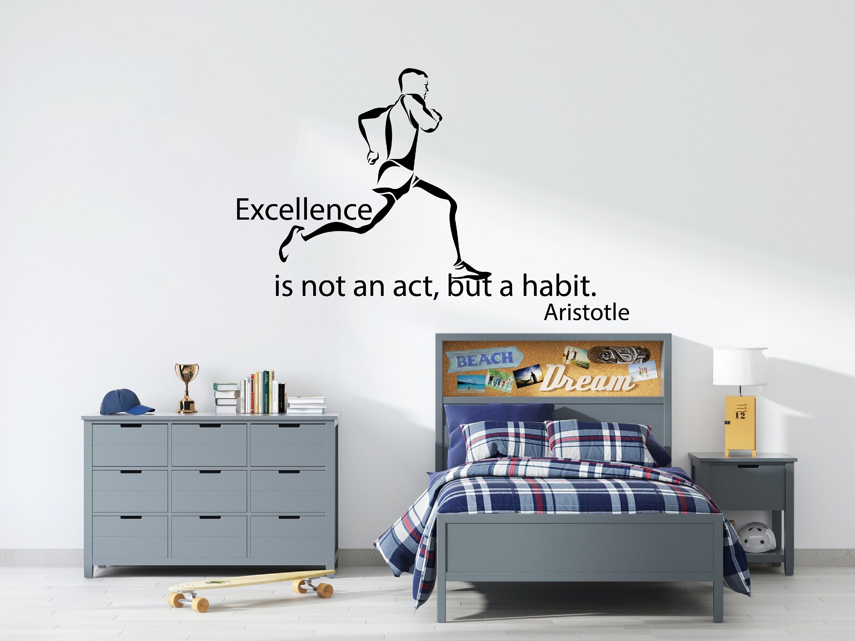 Running Quote Decal Track and Field Decal Runner Decal Marathon Run ...