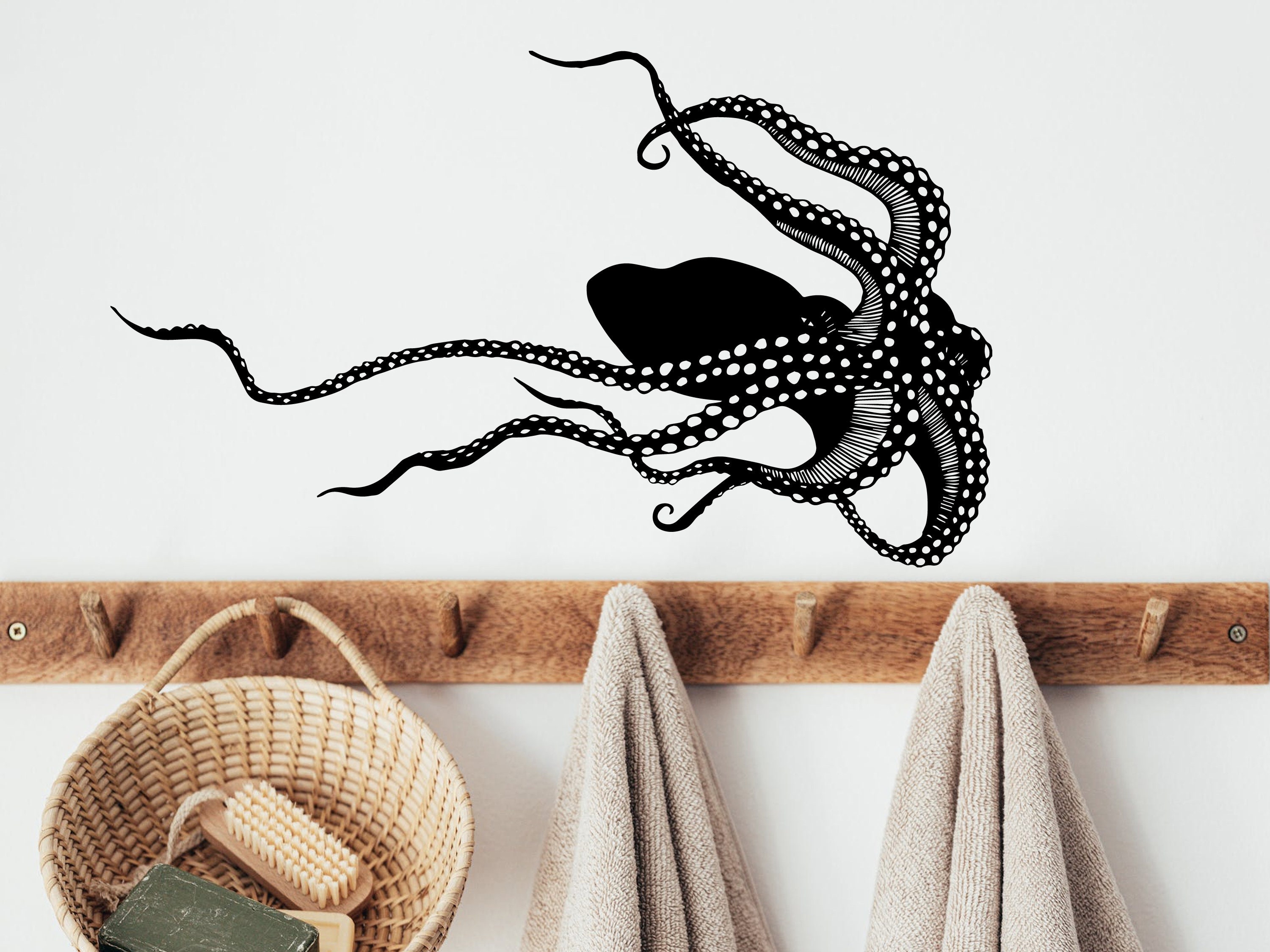 Octopus Decal Octopus Wall Decor Octopus Wall Decal Tentacles Decal ...