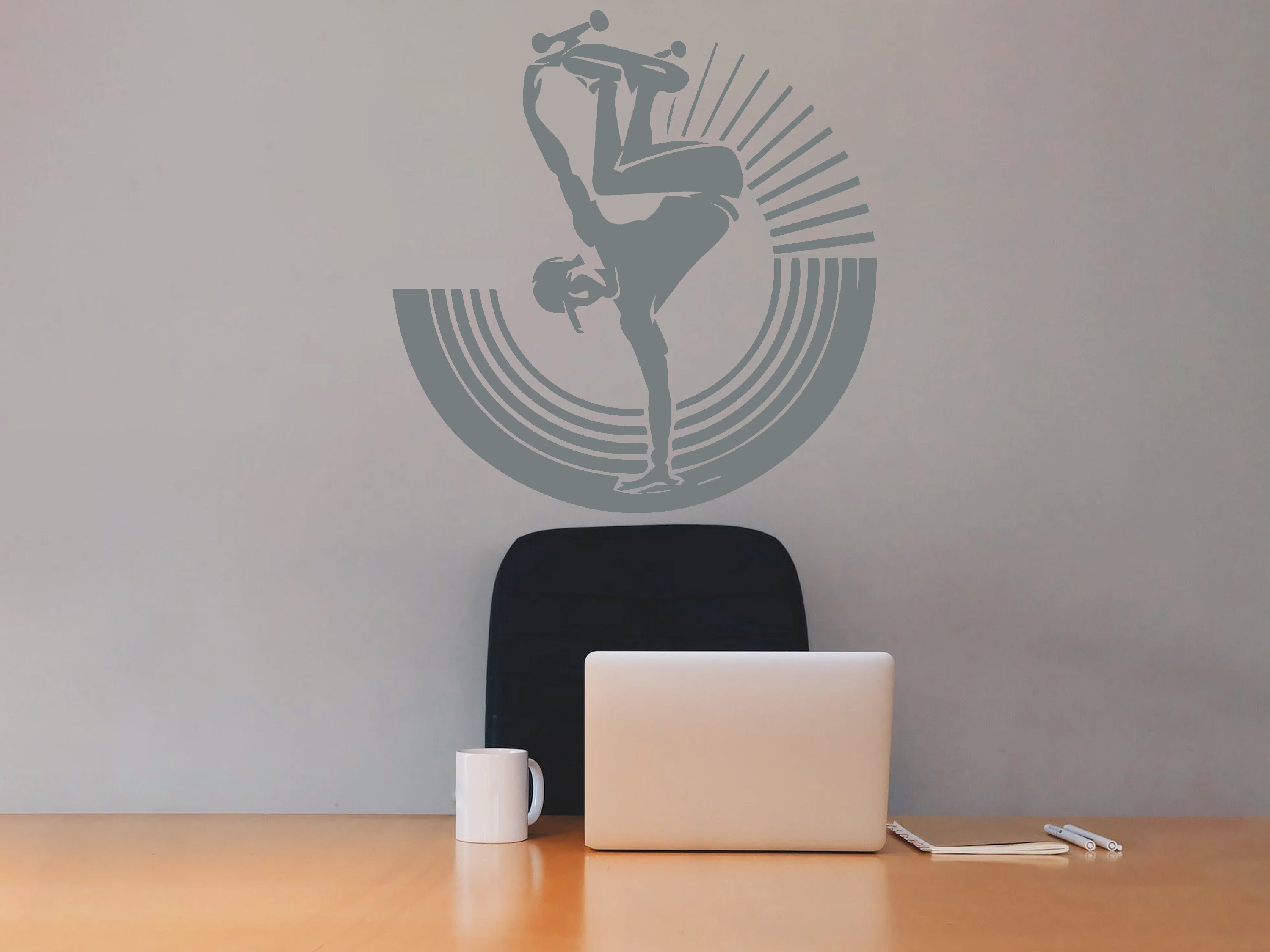 Skateboarder Decal Skateboard Decal Teen Room Wall Decal Board Wall ...