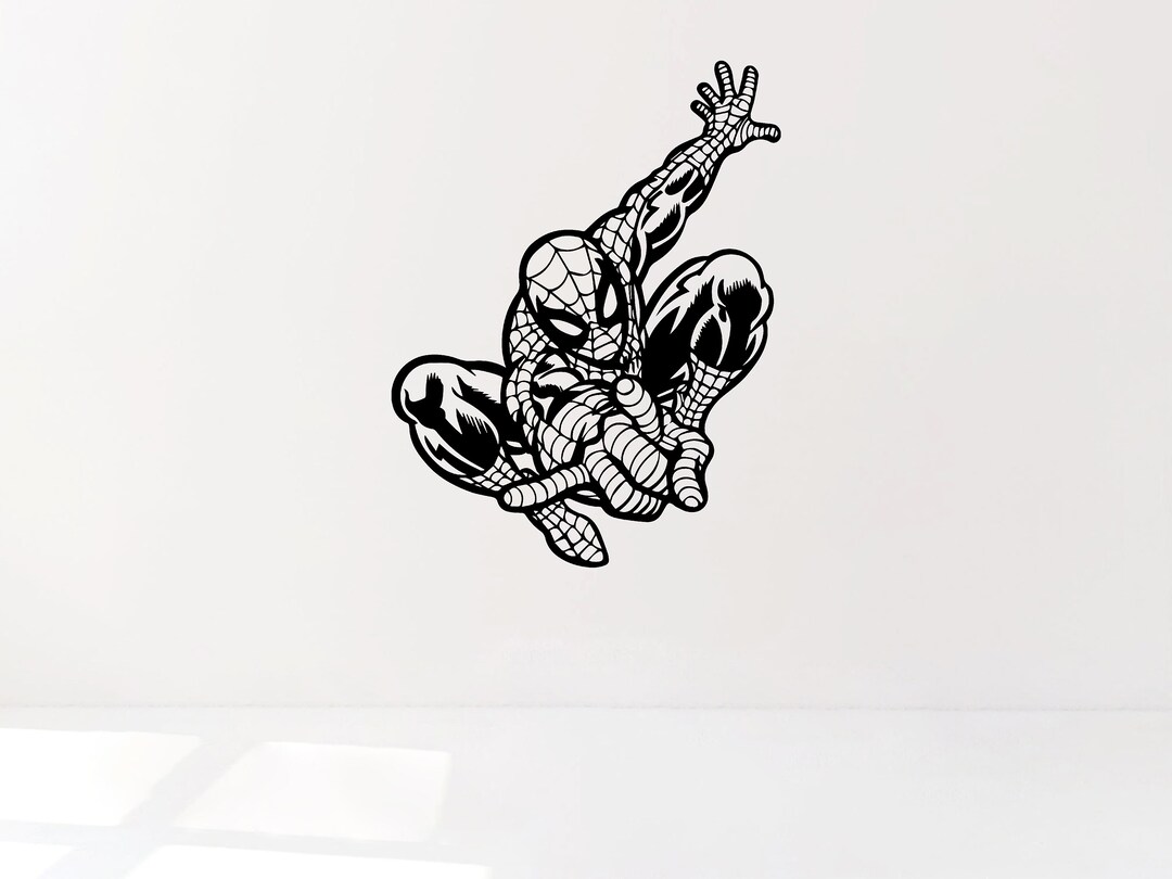 Spiderman Decal Spiderman Sticker Spiderman Wall Decal Super Hero Decal ...